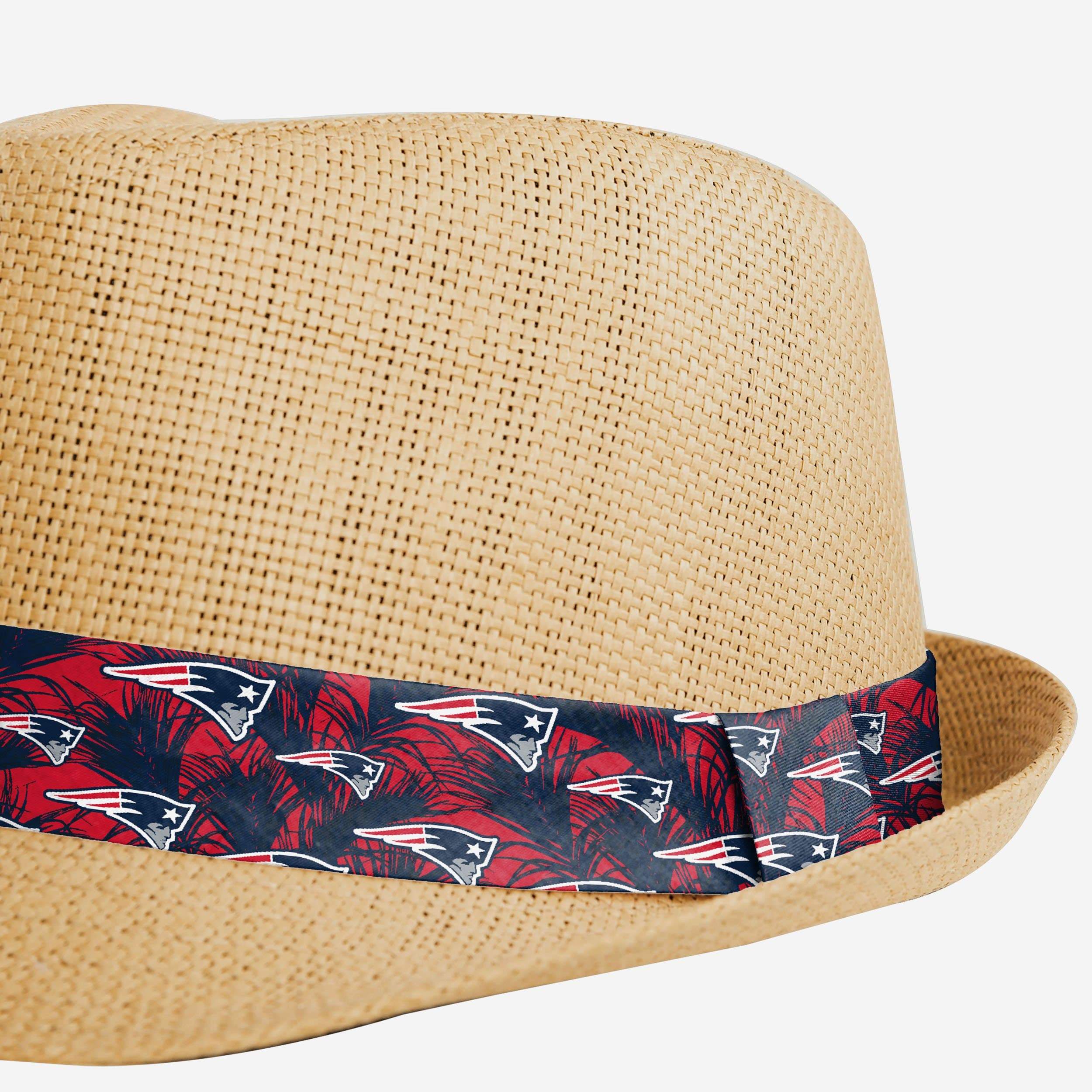New England Patriots Trilby Straw Hat - FOCO