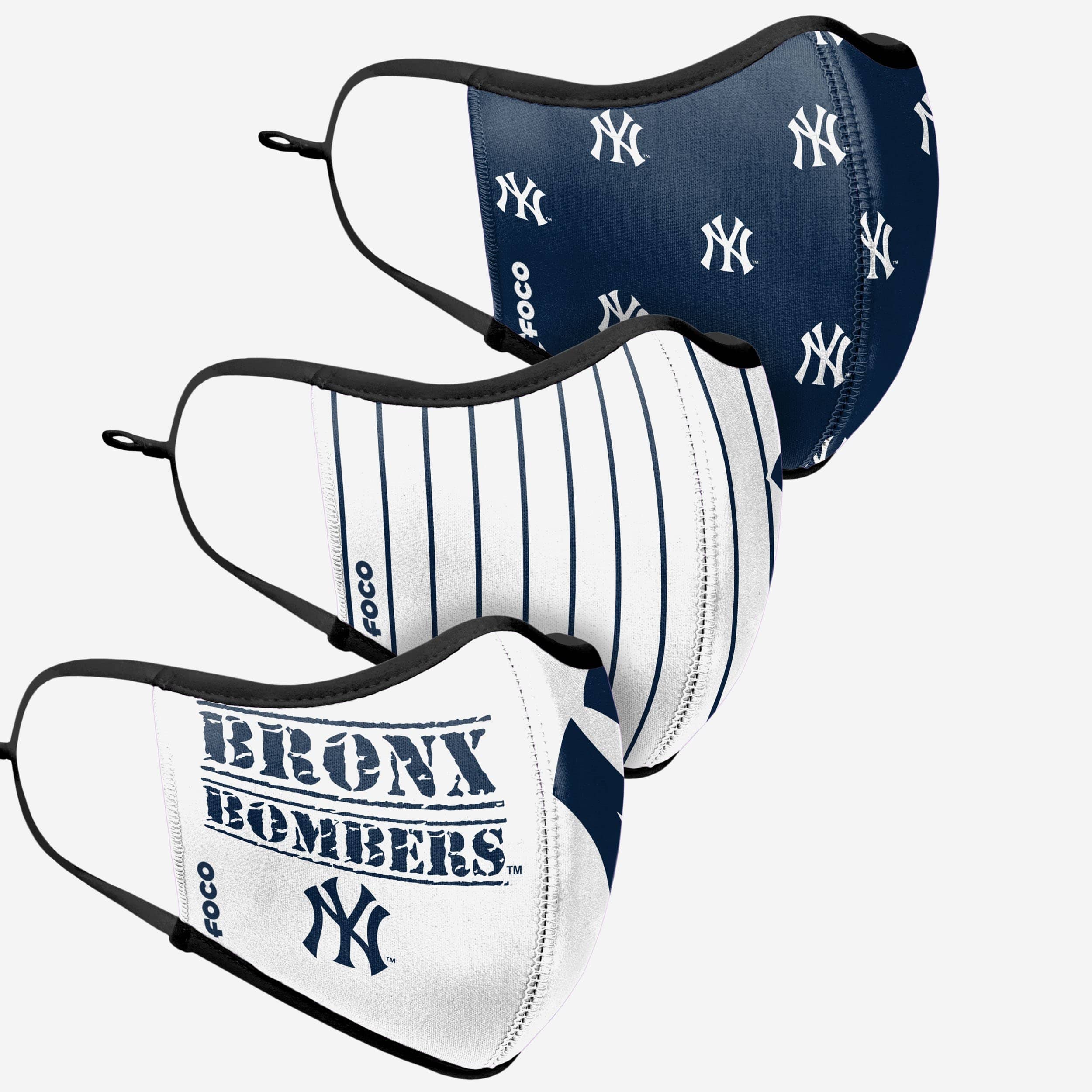 New York Yankees Thematic Sport 3 Pack Face Cover - FOCO